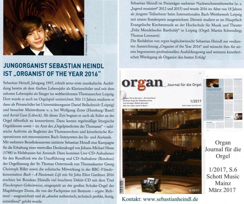 Sebastian Heindl – Organist